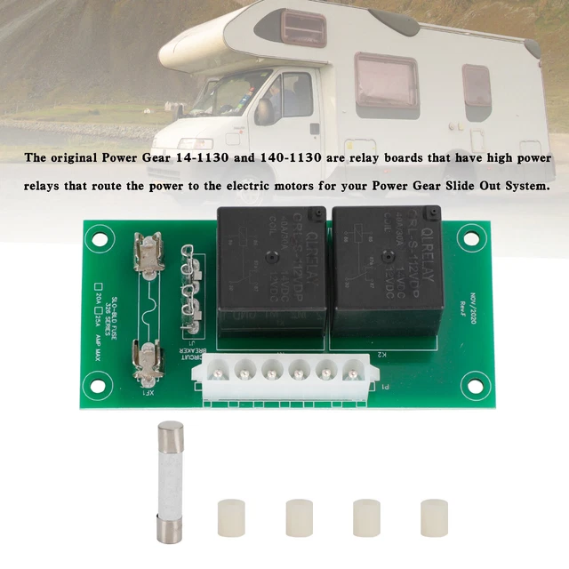 CARAVAN RV POWER Gear 14-1130/140-1130 Slide Out Relay Control Board ...
