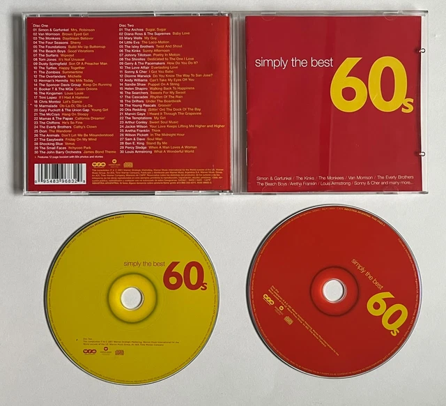 SIMPLY THE BEST 60s - Various (9548 39683-2) 2 Discs, CD $13.99 ...