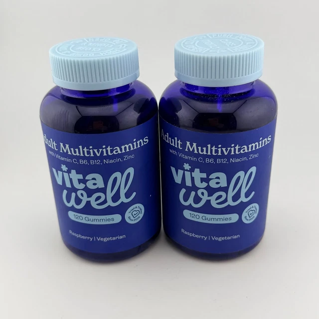 VITAWELL ADULT MULTIVITAMINS 120 x 2 packGummies Raspberry Exp 02/27 ...