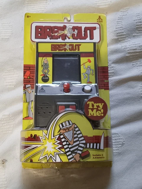 ATARI CLASSICS BREAKOUT Mini Arcade Cabinet New Basic Fun! Handheld ...
