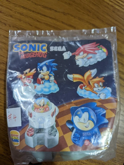 BURGER KING-SEGA SONIC THE HEDGEHOG "TOY #4"-1998-U.K- MIP/Sealed bag £ ...