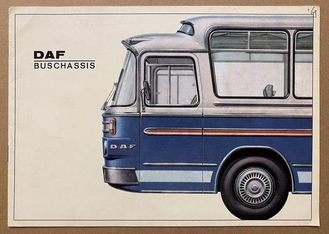 1969 DAF BUS Chassis original Dutch sales brochure $39.96 - PicClick AU