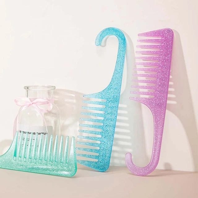 WET DRY USE Wide Tooth Combs Hair Styling Tool Long Hook Hair Comb Hair ... WET DRY USE Wide Tooth Combs Hair Styling Tool Long Hook Hair Comb Hair ...