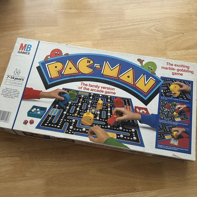 VINTAGE MB GAMES Pac Man Board Game 1982 Namco £16.99 - PicClick UK