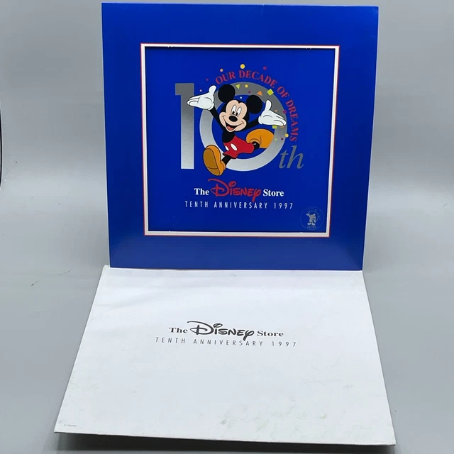 1997 THE DISNEY Store 10th Anniversary Cast member exclusive Lithograph ...