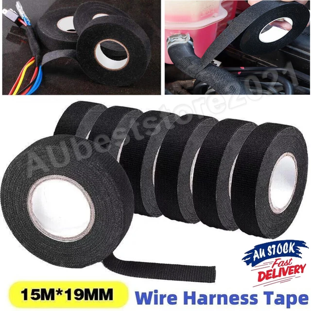 19MM*15M CAR WIRING Loom Tape Automotive Harness Electrical Insulation ...