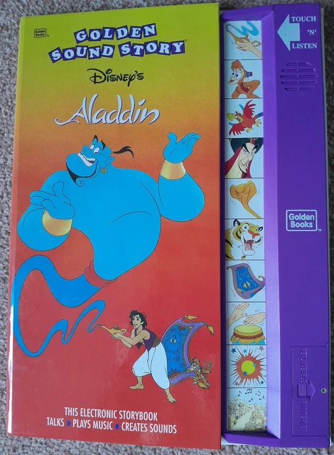 DISNEY - GOLDEN Books Sound Story - Aladdin - 1992 £14.99 - PicClick UK