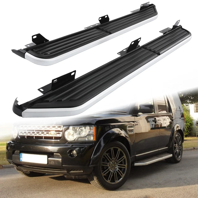 SIDE STEPS FOR Land Rover Discovery 3/4 Running Boards Black/silver ...