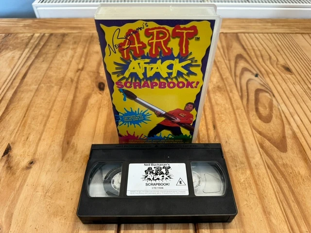 RARE 1997 NEIL Buchanan's Art Attack Scrapbook VHS PAL Video Cassette Tape £9.99 - PicClick UK