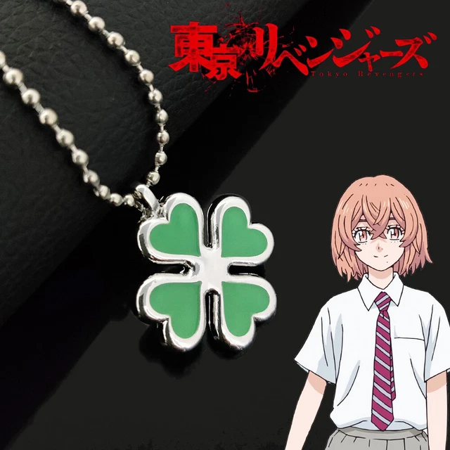 COLLIER ANIME TOKYO Revengers Hinata Tachibana même pendentif trèfle à ...