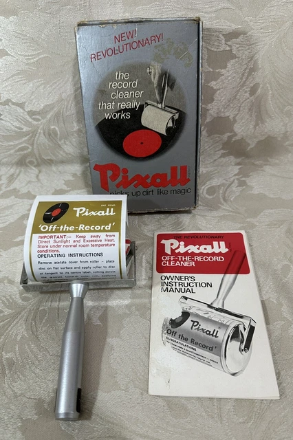 PIXALL VINYL RECORD Cleaner - 1970s Aluminium Roller Dust & Dirt ...