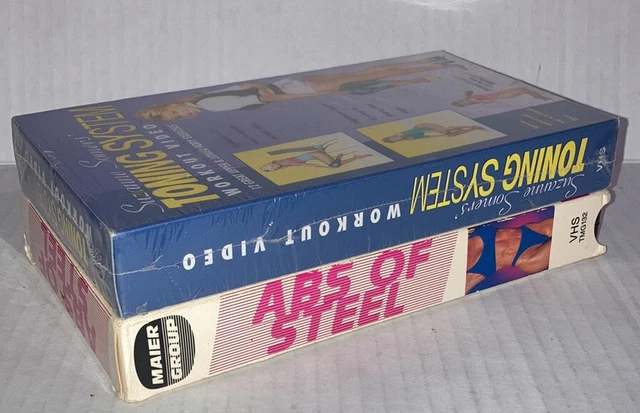 VINTAGE WORKOUT VHS Abs of Steel and Susanne Somers Toning System ...