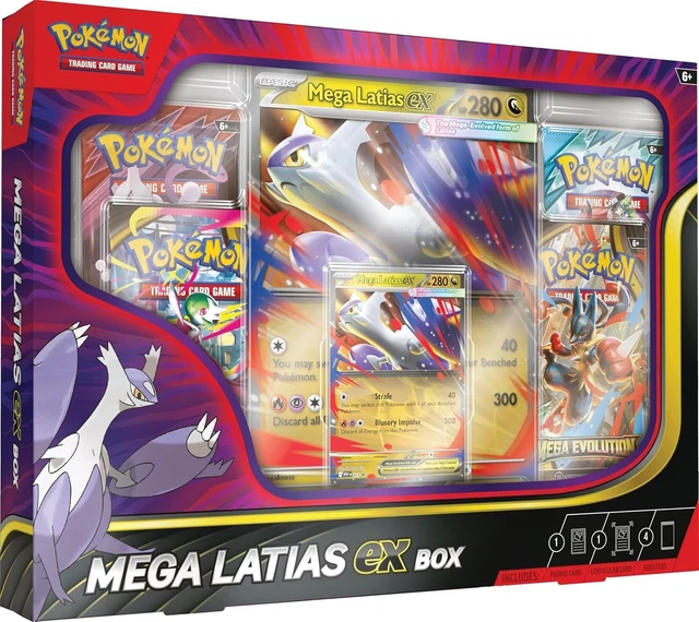 POKÉMON TCG: MEGA Latias ex Box 1 foil promo card, 1 oversize ...