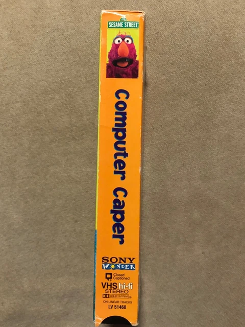 SESAME STREET - COMPUTER CAPER VHS Bonus Elmos World Sony Wonder RARE ...