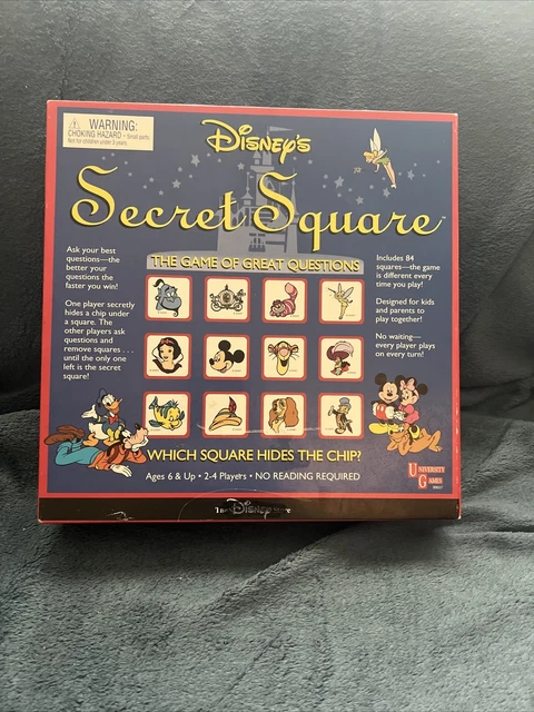 DISNEY'S SECRET SQUARE - The Game of Great Questions Board Game 1998 ...