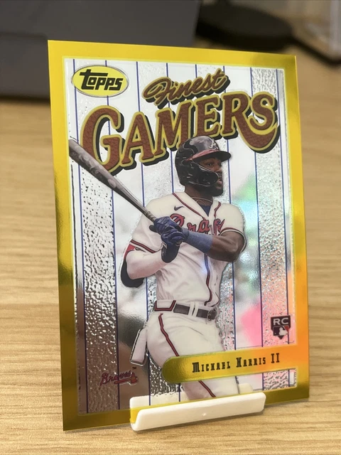 2023 TOPPS FINEST Flashback MICHAEL HARRIS II RC Atlanta Braves Gold SSP #167 EUR 45,28 ...