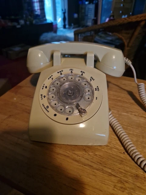 STEEPLETONE VINTAGE STYLE STP1960 Cream Rotary Dial Telephone Retro ...