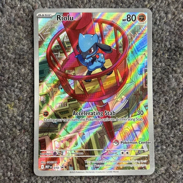 RIOLU MEP 010 Promo - Pokemon Center Stamped £30.04 - PicClick UK