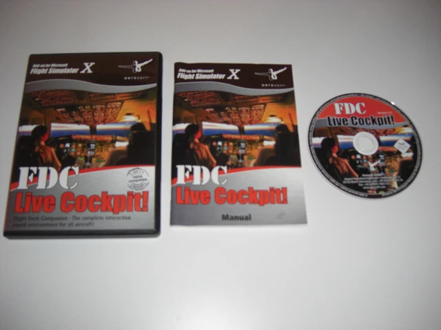 FDC LIVE COCKPIT Pc Microsoft Add-On Expansion Flight Simulator Sim X ...
