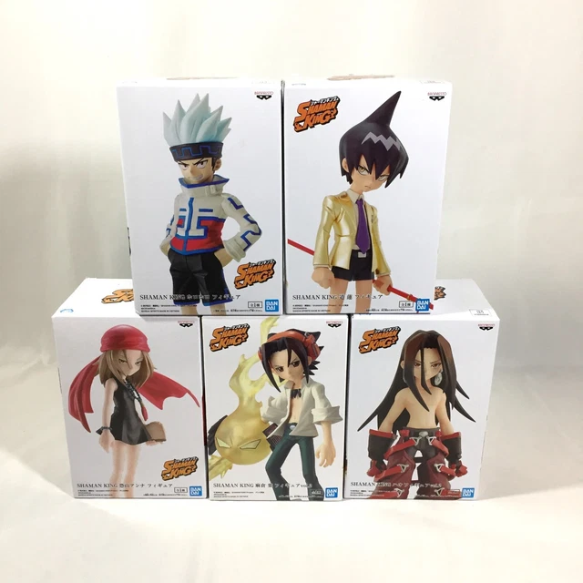 LOT DE 5 figurines SHAMAN KING Yoh Asakura/Anna/Hao/Ren Tao/Horo Horo ...