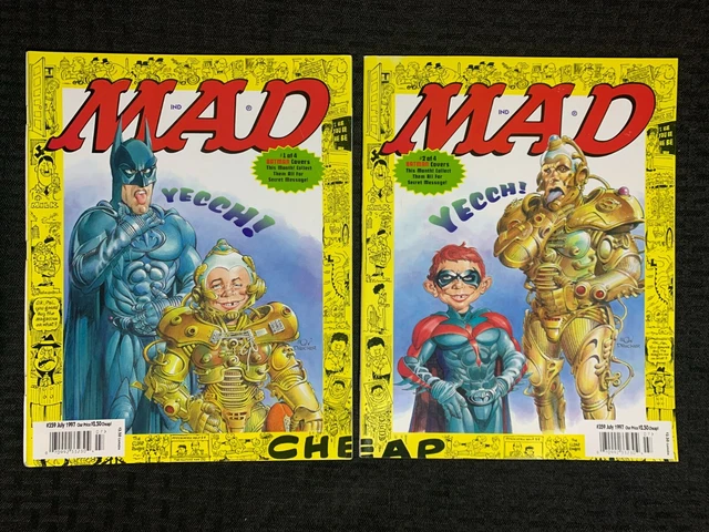 1997 MAD MAGAZINE #359 FN-FVF Alfred E Neuman / Batman avec LES 4 ...