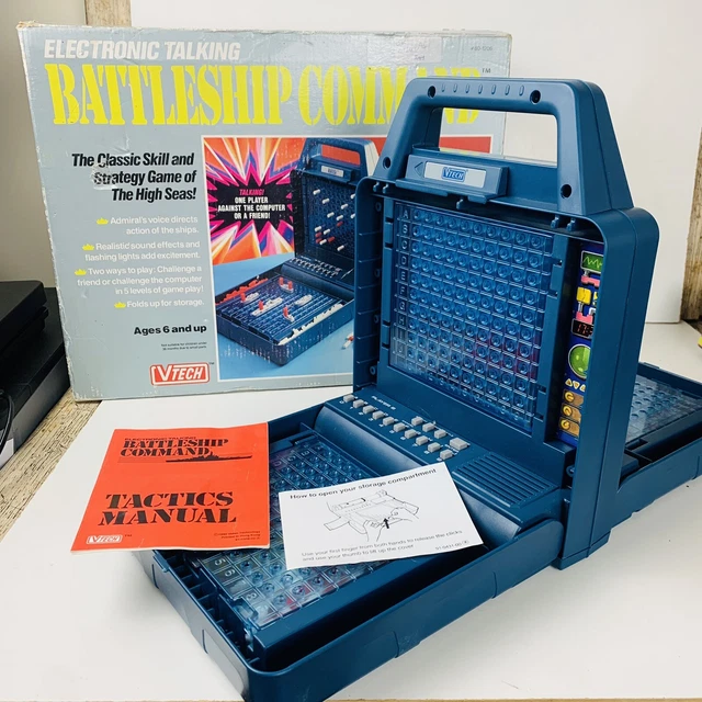 VINTAGE VTECH ELECTRONIC Talking Battleship Command Battleships Game ...