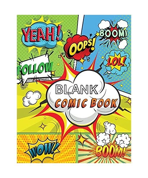 BLANK COMIC BOOK: Draw Your Own Comics, 120 Pages of Fun and Unique ...