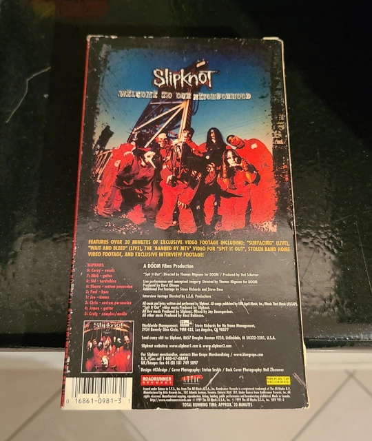 SLIPKNOT - WELCOME To Our Neighborhood (VHS, 1999) $16.00 - PicClick CA