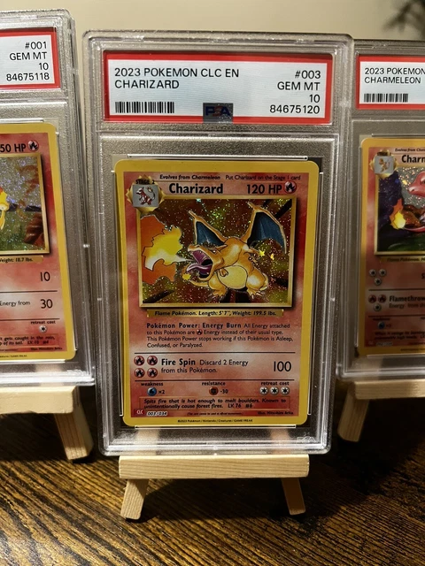 POKEMON BASE SET Charizard Classic Collection Trio PSA 10 Sequential ...