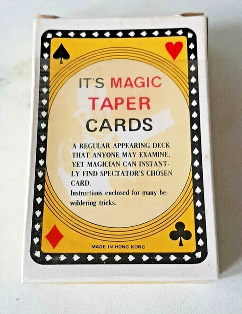 70'S PLAYING CARD MADE IN HONG KONG MAGIC PLAYING CARD TAPER CARDS ...
