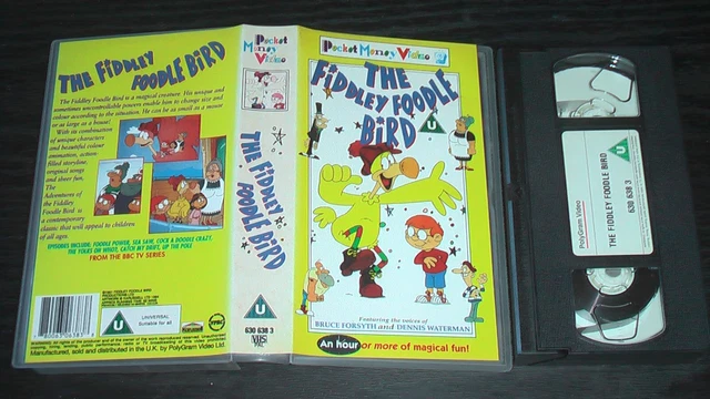 THE FIDLDLEY FOODLE Bird VHS Video Tape Cartoon Bruce Forsyth Dennis ...
