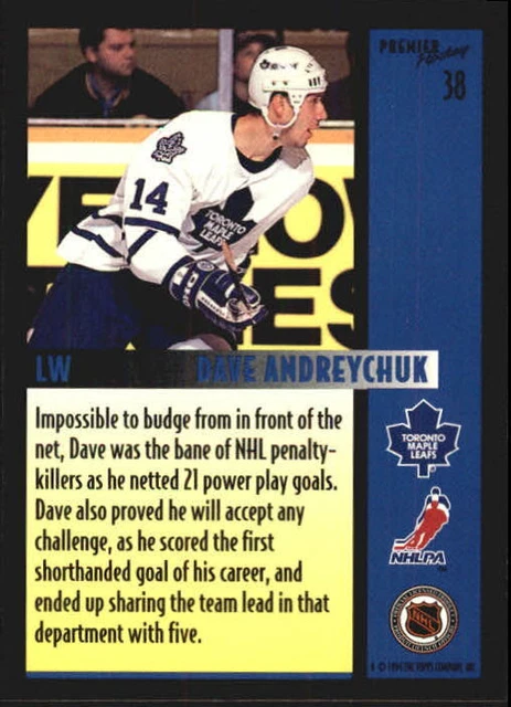 CARTE DE HOCKEY 1994-95 Topps/OPC Premier Maple Leafs #38 Dave Andreychuk AS EUR 1,62 - PicClick FR