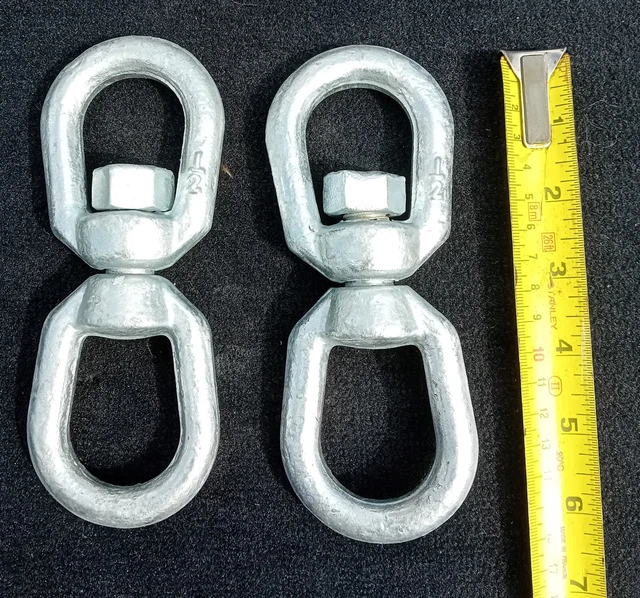 TWO HALF INCH Marine Galvanised Chain Anchor Swivels,Marine Mooring ...