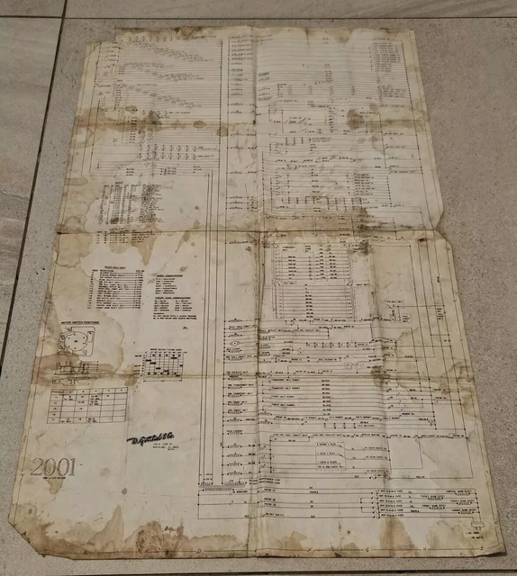 GOTTLIEB 2001 PINBALL Schematics Sheet - Used Condition £2.99 - PicClick UK