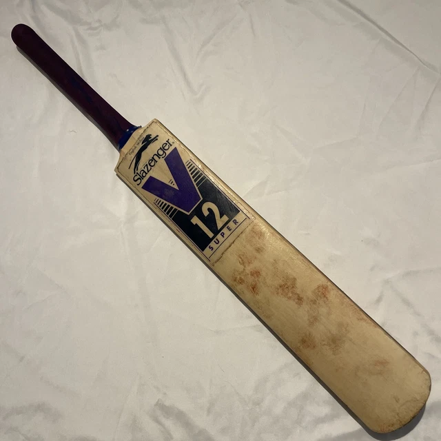 VINTAGE RARE SLAZENGER V12 Super SH Cricket Bat - 2lbs 12oz 1990s £119. ...