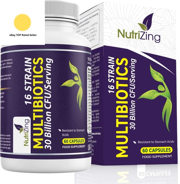 BIO CULTURES COMPLEX Probiotics for Gut Health - High Strength 30 Bil £ ...