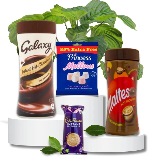 HOT CHOCOLATE SELECTION Gift Set | Malted, Creamy & Frothy Cocoa Drinks ...