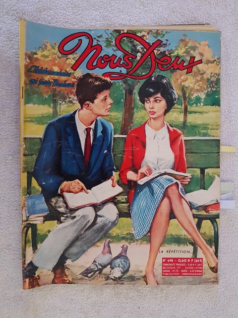 NOUS DEUX N°698 1960 Roman-Photo Roman Dessine Pub Royco Singer ...