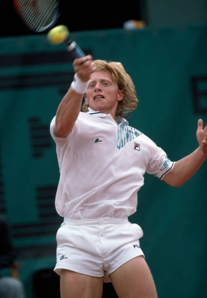 BORIS BECKER OF West Germany in action during the French Open Ten - Old ...