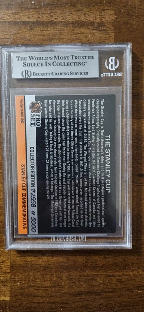 1990 PRO SET Stanley Cup Hologram BGS 5 RARE CHASE CARD /5000 $1,050.00 ...