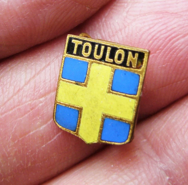 ANCIEN INSIGNE BLASON armes émail Toulon 83 Var région patrimoine France EUR 3,00 - PicClick FR