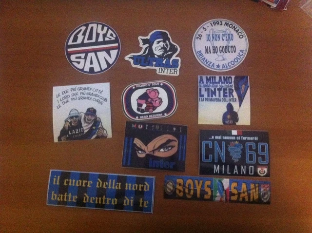 INTER 10 ADESIVI Ultras Pegatinas Aufkleber Stickers Boys San Curva ...