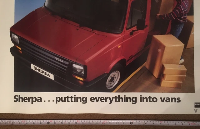 ORIGINAL AUSTIN MORRIS british leyland sherpa Van showrooom poster ...