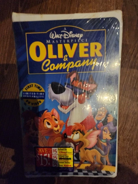 OLIVER AND COMPANY (1988) Walt Disneys Masterpiece (VHS Tape) NEW ...