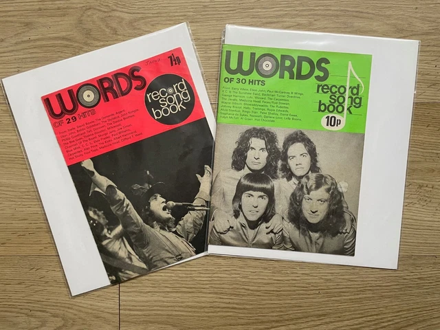 RARE SLADE WORDS MAGAZINE MAGAZINE BUNDLE- GREAT ORIGINAL SLADE 1970's ...