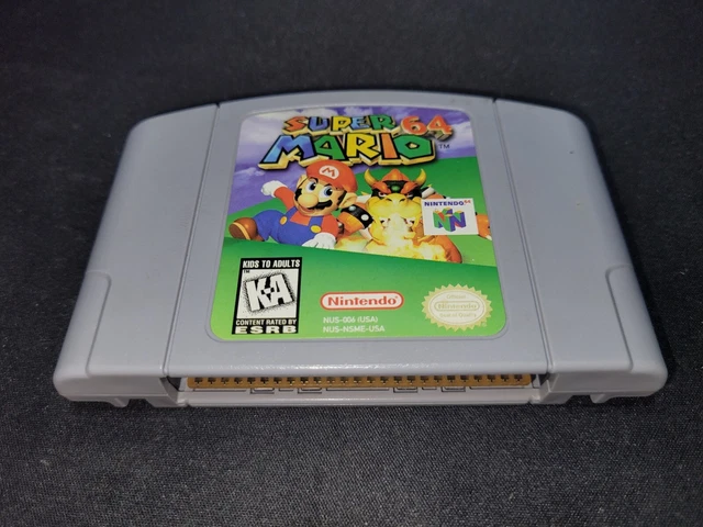 SUPER MARIO 64 Original Sortie Nintendo 64 N64 Authentique Nrmt Cond ...