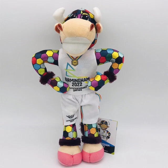 PERRY THE BULL Commonwealth Games Birmingham 2022 • 11" Soft Toy Plush ...