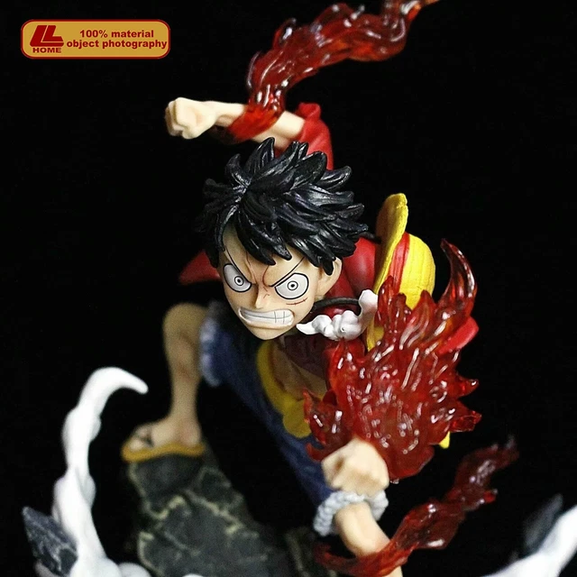 ANIME OP MONKEY D Luffy Fire Fist Hand Change Action Figure Statue Toy ...