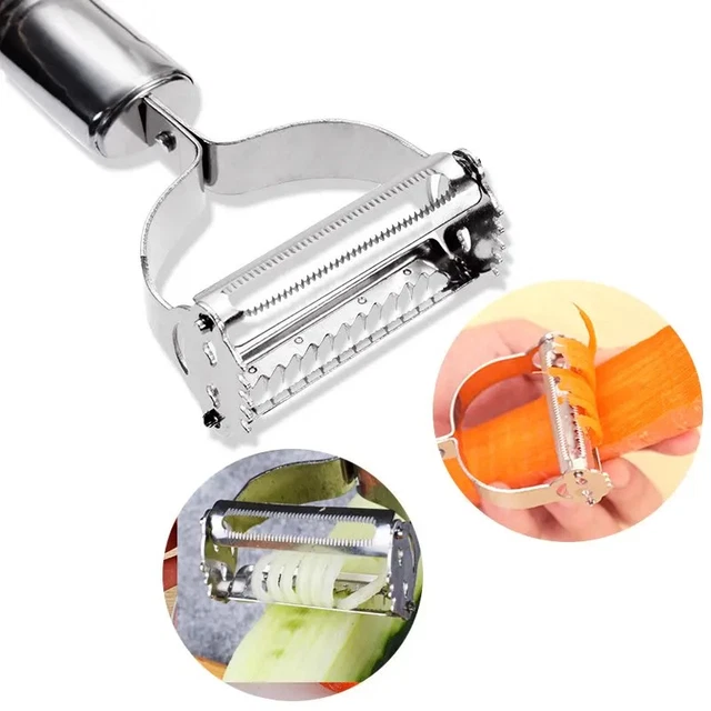 NEW STAINLESS STEEL Vegetable Julienne Peeler Grater Fast Shipping £7. ...
