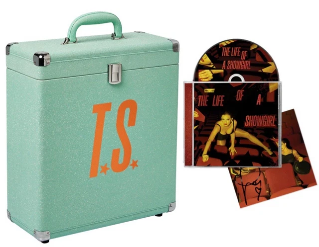 TAYLOR SWIFT THE Life Of A Showgirl Bundle - Vinyl Case And Signed CD ...